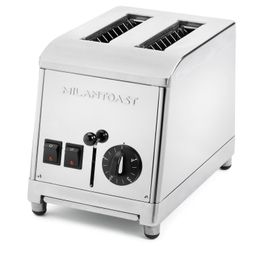 Milantoast Zweischacht-Toaster Edelstahl