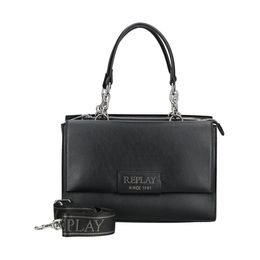 Henkeltasche Replay "Replay Taschen Lederimitat", Damen, Gr. onesize, schwarz, Lederimitat, Taschen