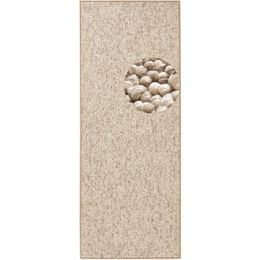 Teppich Hanse Home "Wolly 2" Gr. 13, beige (beige, braun), B:80cm H:12mm L:300cm, Kunstfaser, Teppiche, Flachgewebe, Läufer, Skandi, Woll-Optik, Esszimmer, Wohnzimmer, Flur