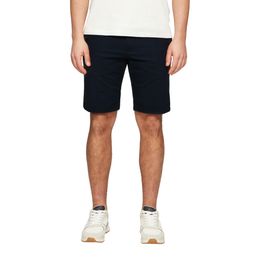 Chinoshorts s.Oliver, Herren, Gr. 33, N-Gr, blau (navy), Web, Obermaterial: 97% Baumwolle, 3% Elasthan, unifarben, regular fit kniefrei, Hosen, Sommerhose mit Waschung