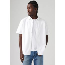Levi's Kurzarmhemd LEVI'S "SS AUTHENTIC BUTTON DOWN", Herren, Gr. XXL, N-Gr, weiß (hellweiß), Web, Obermaterial: 100% Baumwolle, Hemden, mit kleiner Logostickerei auf der Brust