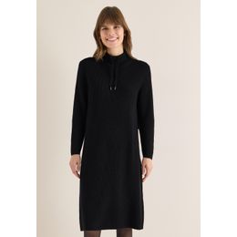 Midikleid Cecil, Damen, Gr. XL (44), US-Gr&ouml;&szlig;en, schwarz, Stoff, 50% Viskose, 28% Polyester, 22% Nylon, unifarben, comfort fit knieumspielend, B&uuml;ndchen, Kleider Midikleid