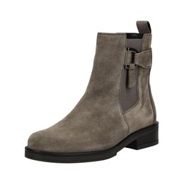 Stiefelette Gabor "Gabor Stiefelette Veloursleder/Textil", Damen, Gr. 38, braun, grau, Textil, Veloursleder, Schuhe Stiefelette