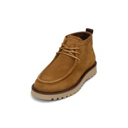 Marc O'Polo MARC O'POLO Herren Schlupfboots "aus Velours-Rindleder", Gr. 45cognac, Obermaterial: 100% Leder (Rind), unifarben, Schuhe