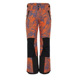 Skihose Chiemsee, M&auml;dchen, Gr. 146/152, Normalgr&ouml;&szlig;en, orange, lila, 100% Polyester, Hosen Skihose