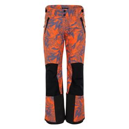 Skihose Chiemsee, Mädchen, Gr. 122/128, Normalgrößen, orange, lila, 100% Polyester, Hosen