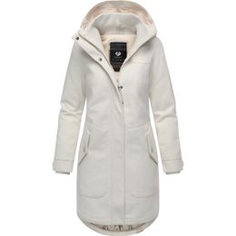 Ragwear Damen Wintermantel "Jannisa Coat"sanftes wei&szlig;, Gr. XXXL, Obermaterial: 100% Polyester; Innenfutter: 100% Polyester; Wattierung: 100%