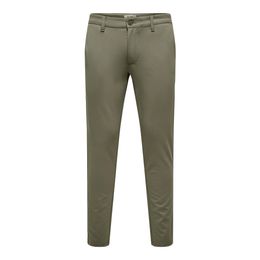 Only & Sons Chinohose ONLY & SONS "ONSMARK SLIM GW 0209 PANT NOOS", Herren, Gr. 31, Länge 32, bungee cord, Web, Obermaterial: 68% Viskose, 29% Polyester, 3% Elasthan, unifarben, slim fit knöchellang, Hosen