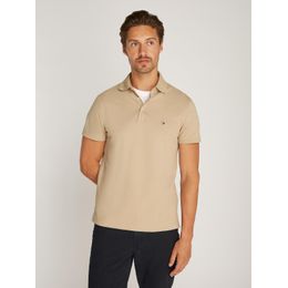Poloshirt Tommy Hilfiger "1985 SLIM POLO mit Stickerei und Piqué-Qualität", Herren, Gr. 3XL, grün (sandalwood), Piqué, Obermaterial: 96% Baumwolle, 4% Elasthan, Basic, schmal normal, Rundhals, eingesetzt,Ärmel ohne Ärmelschlitz Rippbündchen, Shirts, unifarben, casual, slim fit, Baumwollmix, Polokragen