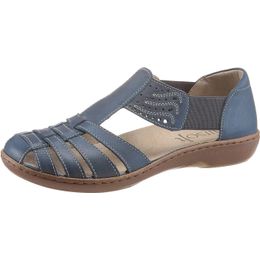 Slipper CLASSIC, Damen, Gr. 36, blau (jeansblau), Glattleder, Schuhe Slipper