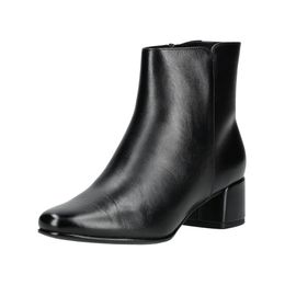 Stiefelette Marco Tozzi "Marco Tozzi Stiefelette Leder", Damen, Gr. 39, schwarz, Leder, Schuhe Stiefelette