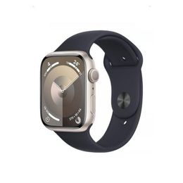 Apple Watch Series 9 (2023) GPS 45 mm - Aluminium Polarstern - Sportarmband Schwarz