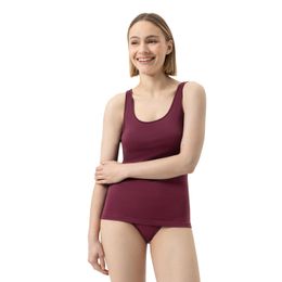 Tanktop Mey "SERIE EMOTION", Damen, Gr. 36, boysenberry, Feinripp, Obermaterial: 50% Viskose, 46% Polyamid, 4% Elasthan, figurbetont hüftbedeckend, Rundhals, Tops, ohne Seitennähte, breite Träger, Feinripp, Rundhalsausschnitt