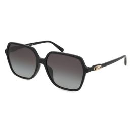 Michael Kors MK2196U | Damen-Sonnenbrille | Fassung: Vollrand, Quadratisch, Acetat, Schwarz | Glasfarbe: Grau Verlaufend