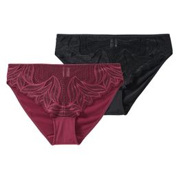 Gina Benotti 2 Damen Slips mit Spitze