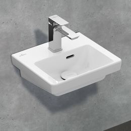 Villeroy & Boch Villeroy & Boch Subway 3.0 Handwaschbecken 37 cm, mit 1 Hahnloch, mit Überlauf