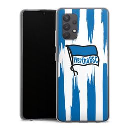 DeinDesign Galaxy A32 4G Handy Silikon H&uuml;lle Case transparent Handyh&uuml;lle Bundesliga Hertha Bsc Official Licensed Product Silikon Case