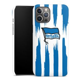 DeinDesign iPhone 12 Pro Max Handy Premium Case Smartphone Handyh&uuml;lle Schutzh&uuml;lle matt Bundesliga Hertha Bsc Official Licensed Product Premium Case