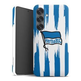 DeinDesign Galaxy S25 Handy Premium Case Smartphone Handyh&uuml;lle Schutzh&uuml;lle matt Bundesliga Hertha Bsc Official Licensed Product Premium Case