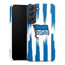 DeinDesign Galaxy S22 Handy Premium Case Smartphone Handyh&uuml;lle Schutzh&uuml;lle matt Bundesliga Hertha Bsc Official Licensed Product Premium Case