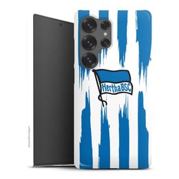DeinDesign Galaxy S25 Ultra Handy Premium Case Smartphone Handyh&uuml;lle Schutzh&uuml;lle gl&auml;nzend Bundesliga Hertha Bsc Official Licensed Product Premium Case