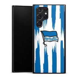 DeinDesign Galaxy S22 Ultra Handy Silikon H&uuml;lle Case schwarz Handyh&uuml;lle Bundesliga Hertha Bsc Official Licensed Product