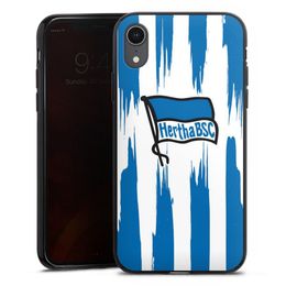 DeinDesign iPhone Xr Handy Silikon H&uuml;lle Case schwarz Handyh&uuml;lle Bundesliga Hertha Bsc Official Licensed Product