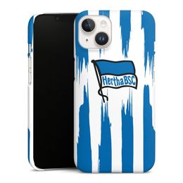 DeinDesign iPhone 14 Handy Premium Case Smartphone Handyh&uuml;lle Schutzh&uuml;lle matt Bundesliga Hertha Bsc Official Licensed Product Premium Case