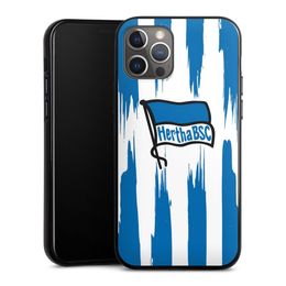 DeinDesign iPhone 12 Pro Handy Silikon H&uuml;lle Case schwarz Handyh&uuml;lle Bundesliga Hertha Bsc Official Licensed Product