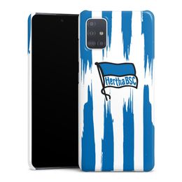 DeinDesign Galaxy A51 Handy Premium Case Smartphone Handyh&uuml;lle Schutzh&uuml;lle gl&auml;nzend Bundesliga Hertha Bsc Official Licensed Product Premium Case