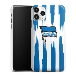 DeinDesign iPhone 11 Pro Max Handy Premium Case Smartphone Handyh&uuml;lle Schutzh&uuml;lle gl&auml;nzend Bundesliga Official Licensed Product Hertha Bsc Premium Case