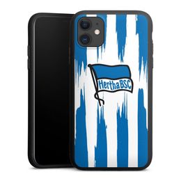 DeinDesign iPhone 11 Handy Premium Silikon H&uuml;lle Handyh&uuml;lle schwarz Case Official Licensed Product Bundesliga Hertha Bsc Silikon Premium Case