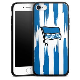 DeinDesign iPhone SE (2020) Handy Slim Case extra d&uuml;nn Silikon Handyh&uuml;lle schwarz H&uuml;lle Bundesliga Official Licensed Product Hertha Bsc Silikon Slim Case