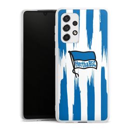 DeinDesign Galaxy A33 5G Handy Silikon H&uuml;lle Case transparent Handyh&uuml;lle Bundesliga Official Licensed Product Hertha Bsc Silikon Case