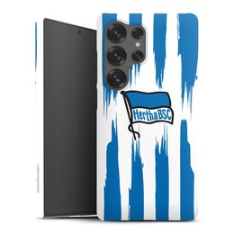 DeinDesign Galaxy S25 Ultra Handy Premium Case Smartphone Handyh&uuml;lle Schutzh&uuml;lle matt Bundesliga Hertha Bsc Official Licensed Product Premium Case