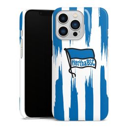 DeinDesign iPhone 13 Pro Handy Premium Case Smartphone Handyh&uuml;lle Schutzh&uuml;lle gl&auml;nzend Bundesliga Hertha Bsc Official Licensed Product Premium Case