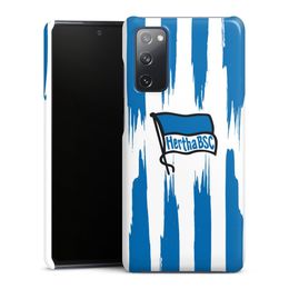 DeinDesign Galaxy S20 FE Handy Premium Case Smartphone Handyh&uuml;lle Schutzh&uuml;lle gl&auml;nzend Bundesliga Official Licensed Product Hertha Bsc Premium Case