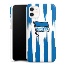 DeinDesign iPhone 12 mini Handy Premium Case Smartphone Handyh&uuml;lle Schutzh&uuml;lle gl&auml;nzend Bundesliga Hertha Bsc Official Licensed Product Premium Case