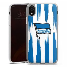 DeinDesign iPhone Xr Handy Silikon H&uuml;lle Case transparent Handyh&uuml;lle Bundesliga Hertha Bsc Official Licensed Product Silikon Case