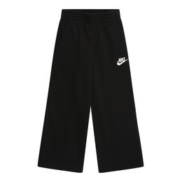 Nike Sportswear Hose 'CLB FLC' M&auml;dchen Gr&ouml;&szlig;e 98 schwarz / wei&szlig;