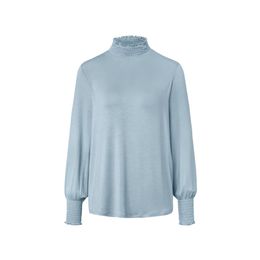 Tchibo - Blusenshirt mit Stehkragen - Damen - Gr. S - blau