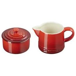 Le Creuset ZUCKER- UND MILCHSET KIRSCHROT
