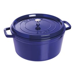 Staub La Cocotte Cocotte 30 cm, rund, Dunkelblau, Gusseisen