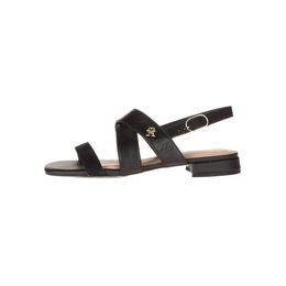 Tommy Hilfiger Shoes Leder-Sandalen in Schwarz - 66% | Größe 37 | Damen-sandalen