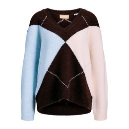 Jack & Jones JJXX Strickpullover 'JXEsme' Damen Gr&ouml;&szlig;e XL pastellblau / pastellpink / schwarz