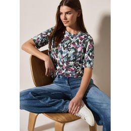 Cecil Shirt in Lila/ Mint/ Wei&szlig; - 44% | Gr&ouml;&szlig;e XL | Damen-tops