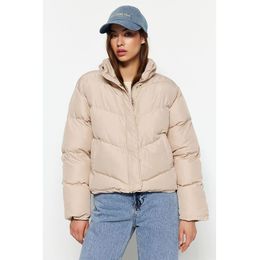 Trendyol Steppjacke in Beige - 58% | Größe M | Damenjacken