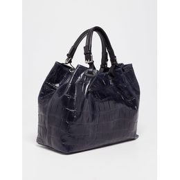 Abaco Leder-Henkeltasche "Livia" in Schwarz - (B)39,5 x (H)19 x (T)32,5 cm - 66% | Damen-taschen