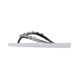 Uzurii Slipper & Pantoletten - Zehentrenner Light - Gr. 39,5 (EU) - in Wei&szlig; - f&uuml;r Damen