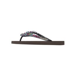 Uzurii Slipper & Pantoletten - Zehentrenner Copa Cabana Colorful - Gr. 37,5 (EU) - in Braun - für Damen